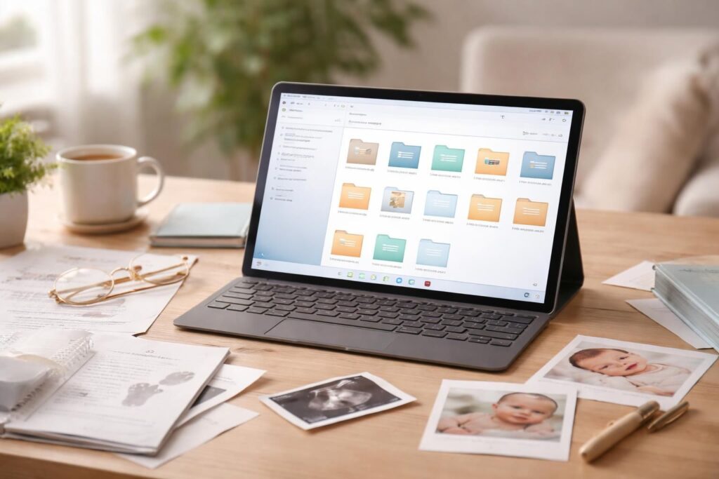 Documents du bébé : tout classer sur tablette Windows 11